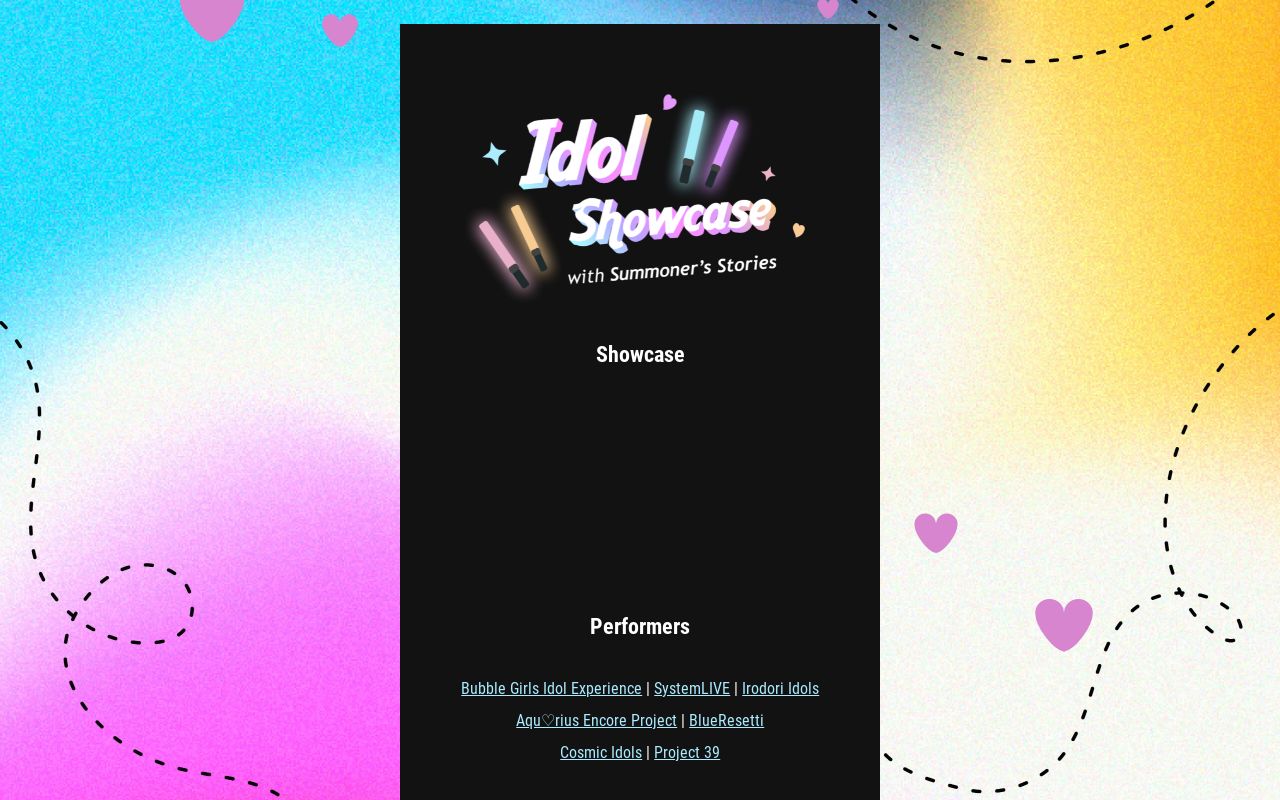 Idol Showcase with Summoner's Stories